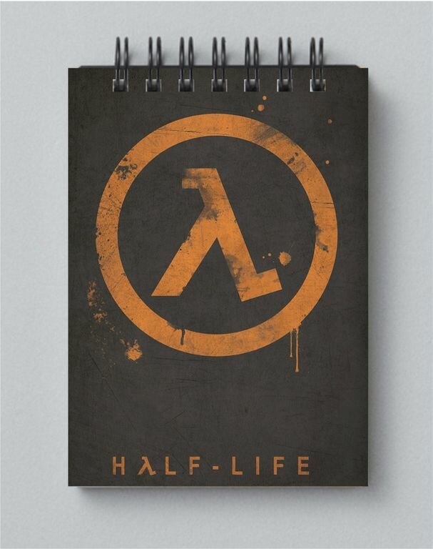 Блокнот Half-Life, Халф Лайф №1, А6, 10 на 15 см