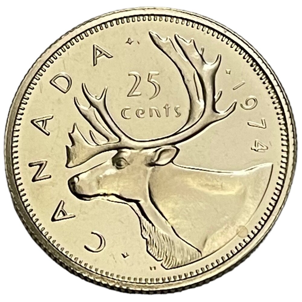 Канада 25 центов 1974 г. (2)