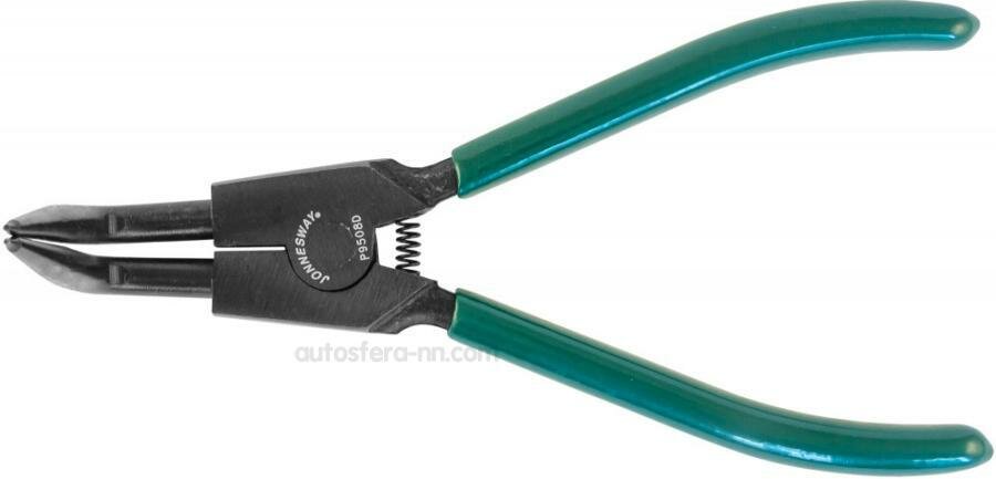 JONNESWAY P9508D Щипцы загнутые 90° для стопорных колец удлиненные с ПВХ рукоятками, разжим, 215