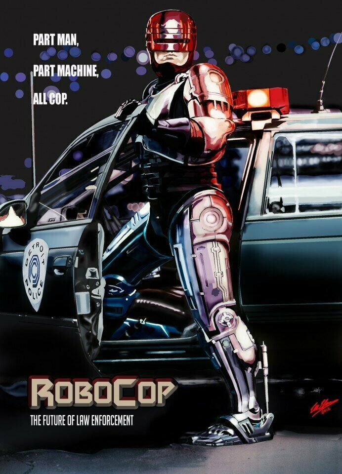 Плакат, постер РобоКоп/RoboCop на бумаге, размер 60х84см