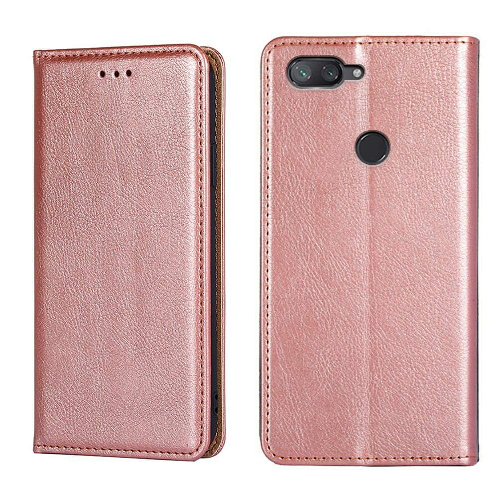 Чехол-книжка MyPads для Xiaomi Mi 8 Lite / Сяоми Ми 8 Лайт (розовый)