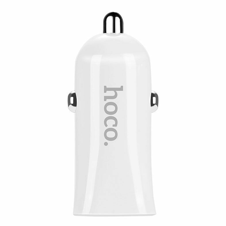 Автомобильное зарядное устройство на 2 USB, Hoco Z12 Intelligent Balance Car Charger 2.4А, белое