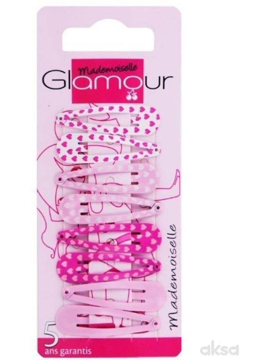Inter-Vion Заколки для волос Glamour Paris, 8 шт в упаковке