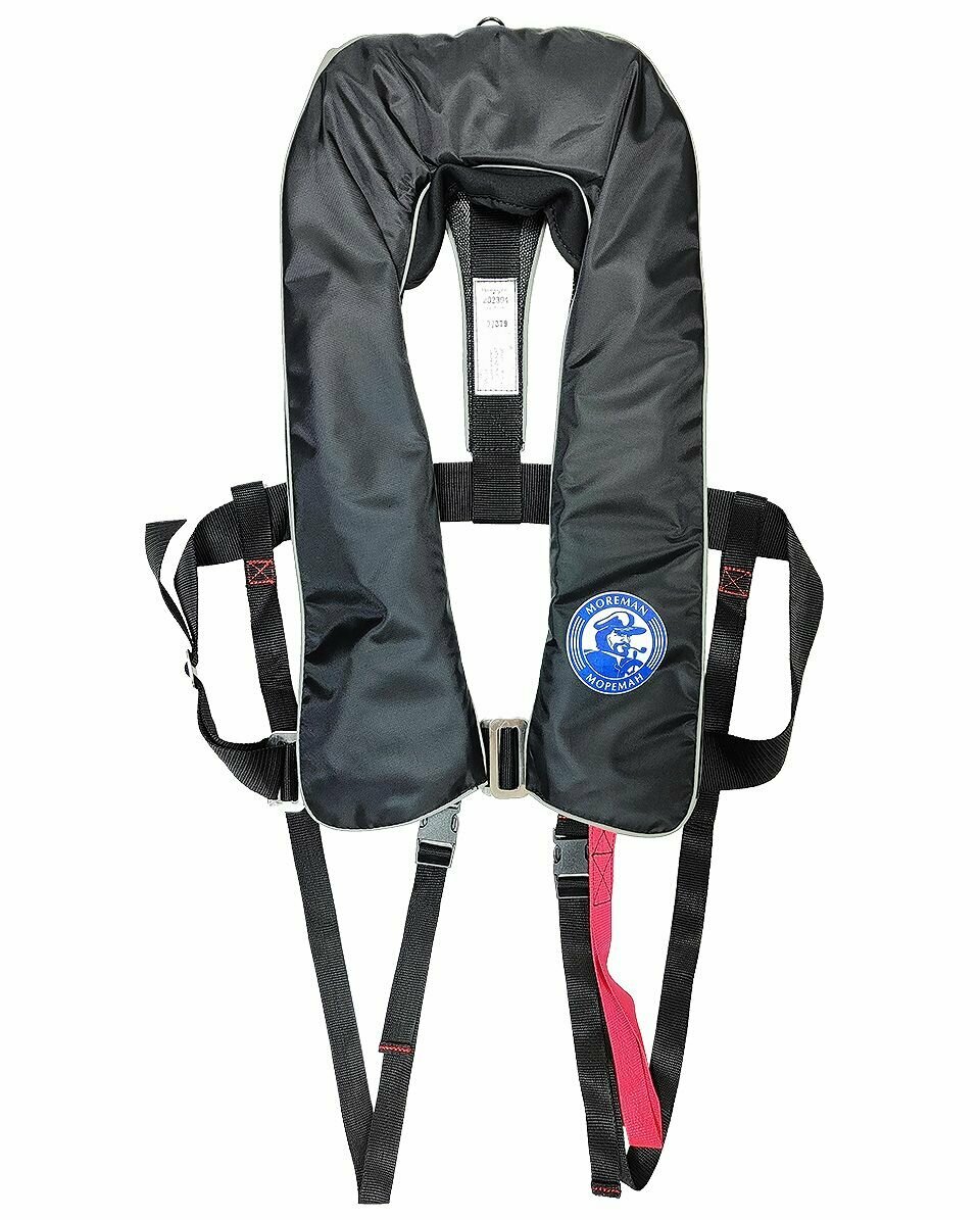 Жилет надувной автоматический "Мореман Комфорт", 150 N, черный (10268833)