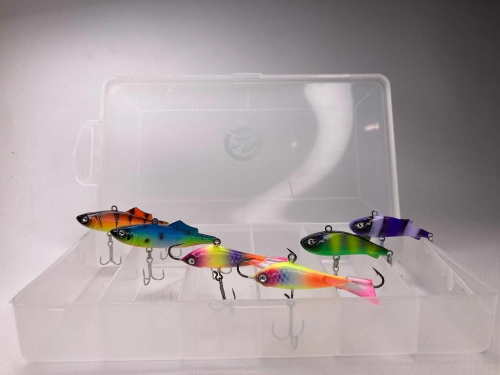 Набор раттлин и балансиров для зимней рыбалки (4 раттлина + 2 балансира)