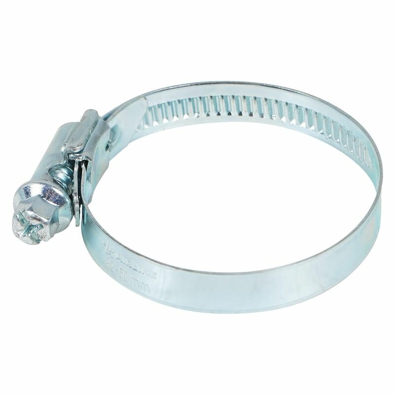 Хомут 32-50/9мм, червячный, усиленный, W1(оцинк), 1 шт.(AHC-SZ-07) (цена за 1шт.)