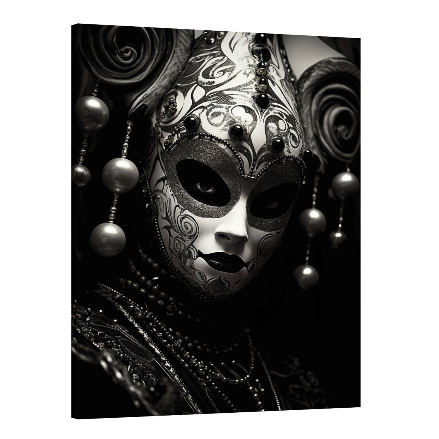 Интерьерная картина 50х70 "Тайны шутовского маскарада"