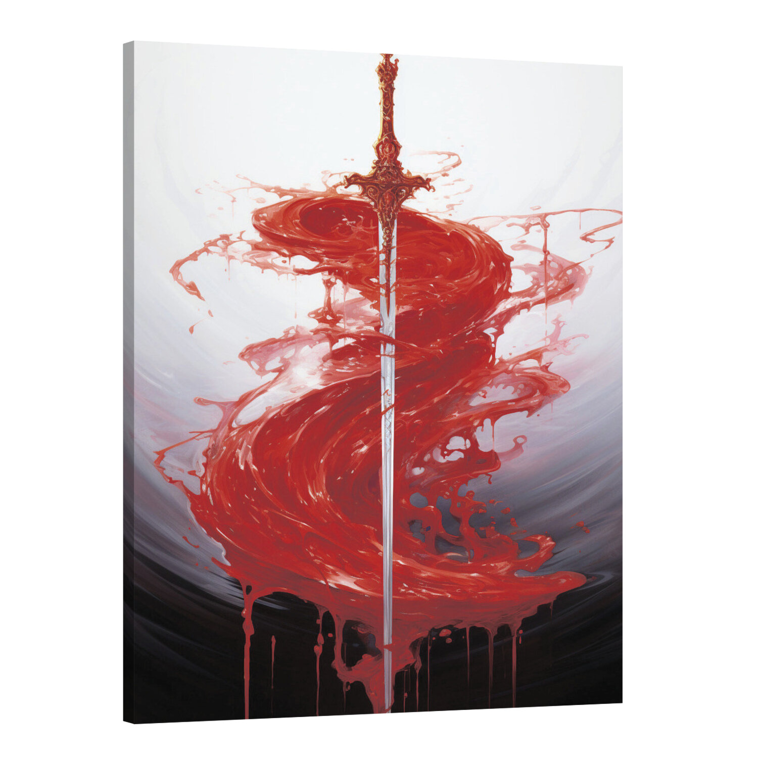 Интерьерная картина 50х70 "Меч и кровь"