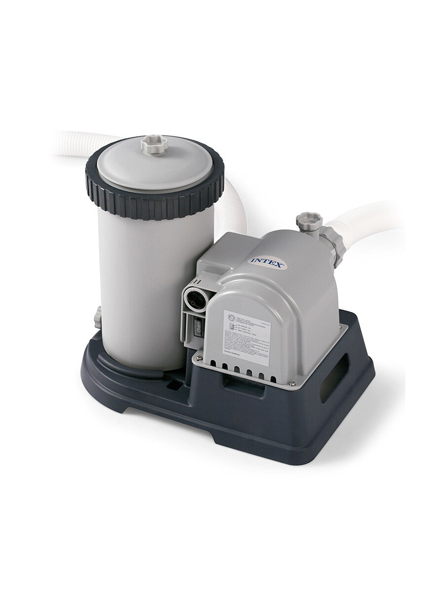 Картриджный насос Intex 28634, 9463л/ч, 680Вт, для бассейнов, серый