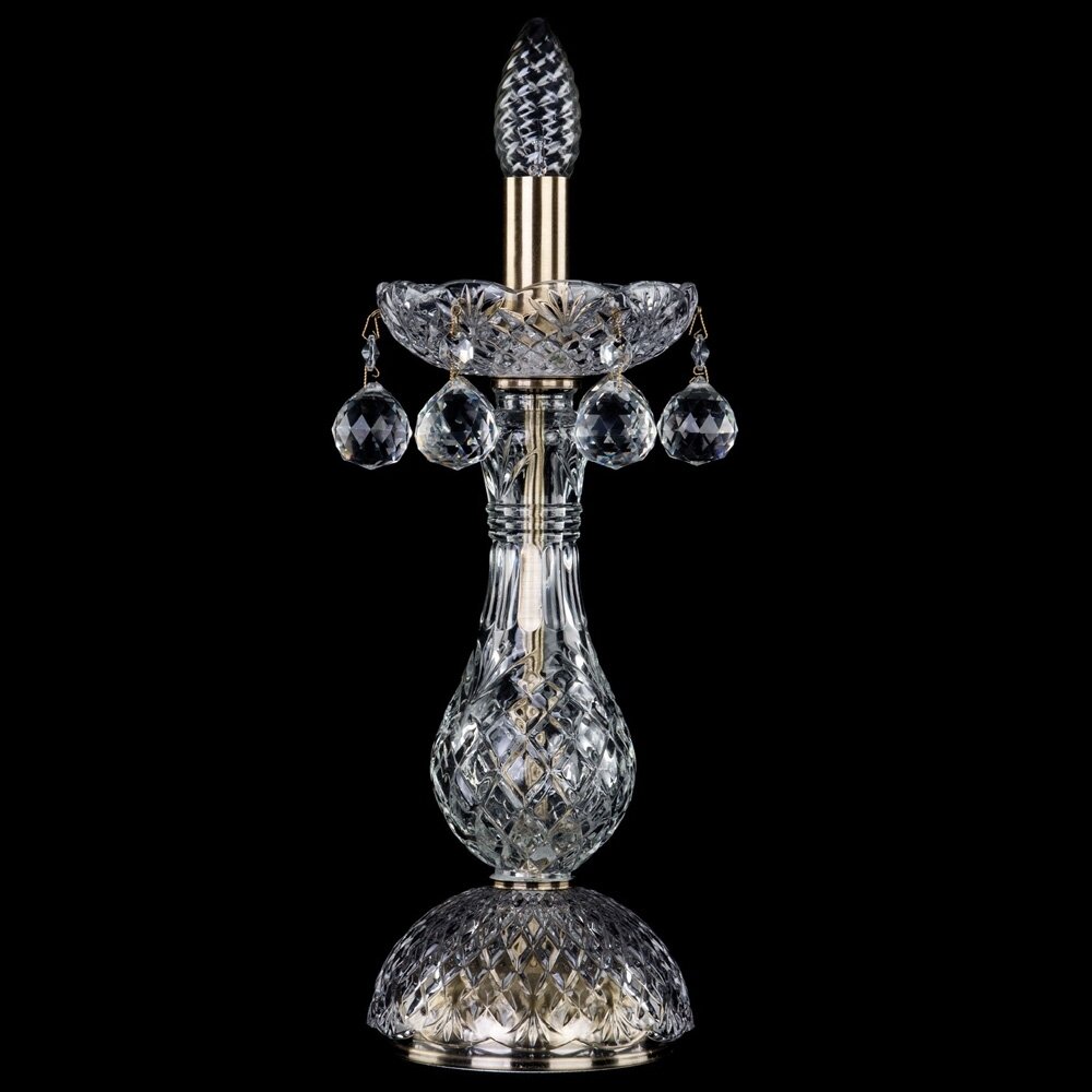 12.26.1-34. Br. B Настольная лампа хрустальная Bohemia Art Classic