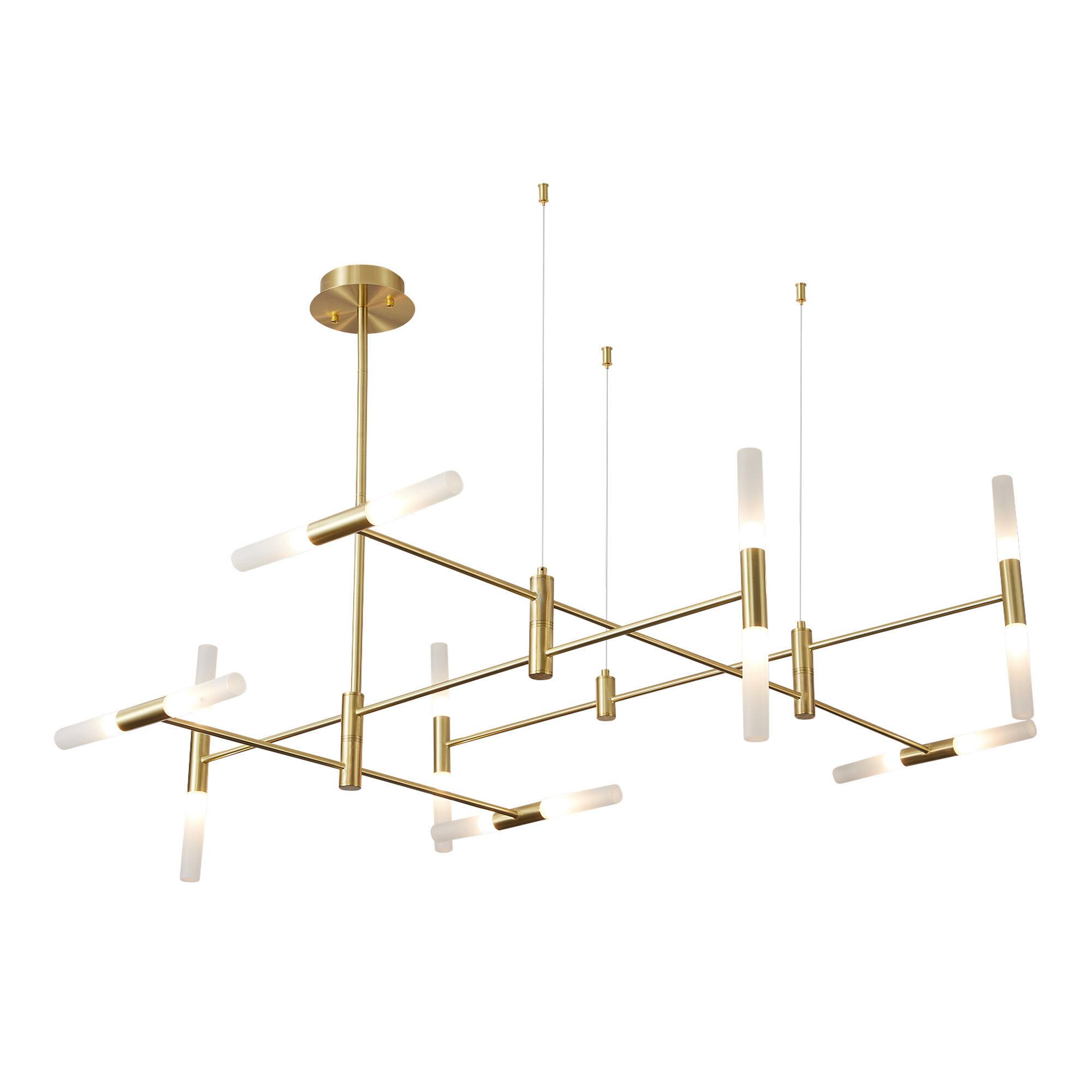 Светильник подвесной, подвес ST Luce Матово золотистый/Белый G9 16*5W 4000K SL1216.203.16