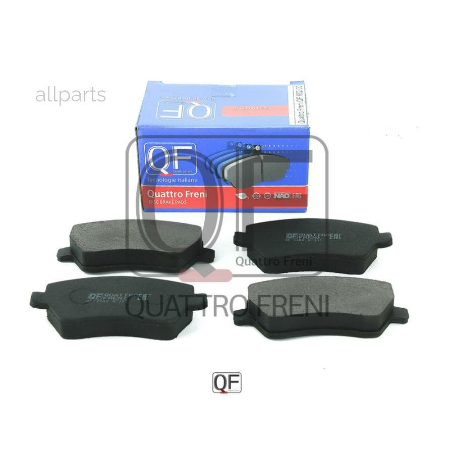 QUATTRO FRENI QF66200 Колодки тормозные дисковые передние к-т Nissan Note Renault Clio Kangoo II LADA Largus без ABS
