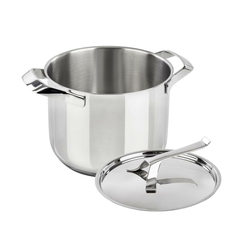 Barazzoni Кастрюля высокая из нержавеющей стали с крышкой 7.7л 24 см (160601024)