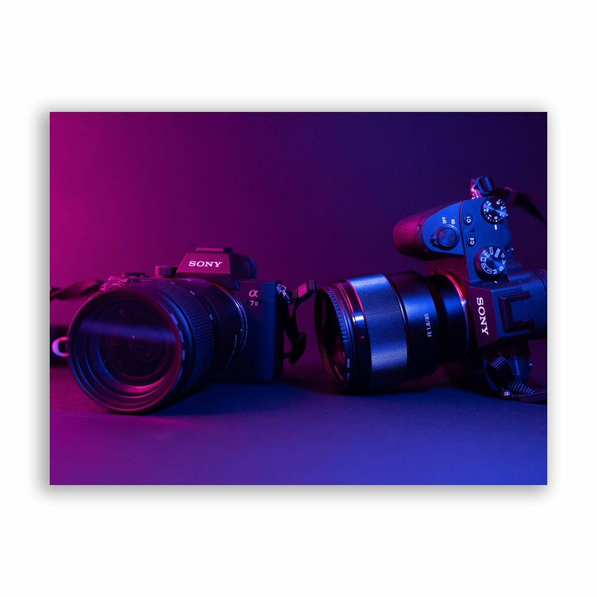 Постер, плакат на бумаге / Фотоаппараты / Размер 60 x 80 см