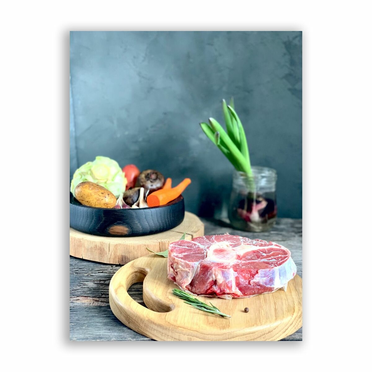 Постер, плакат на бумаге / Мясо / Размер 30 x 40 см