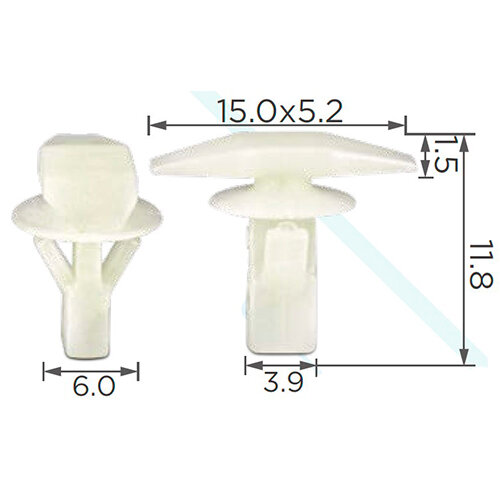 Клипса уплотнителя двери/капота/багажника (OEM: G03158762,6786889101,6786728030,6786789103) 773665