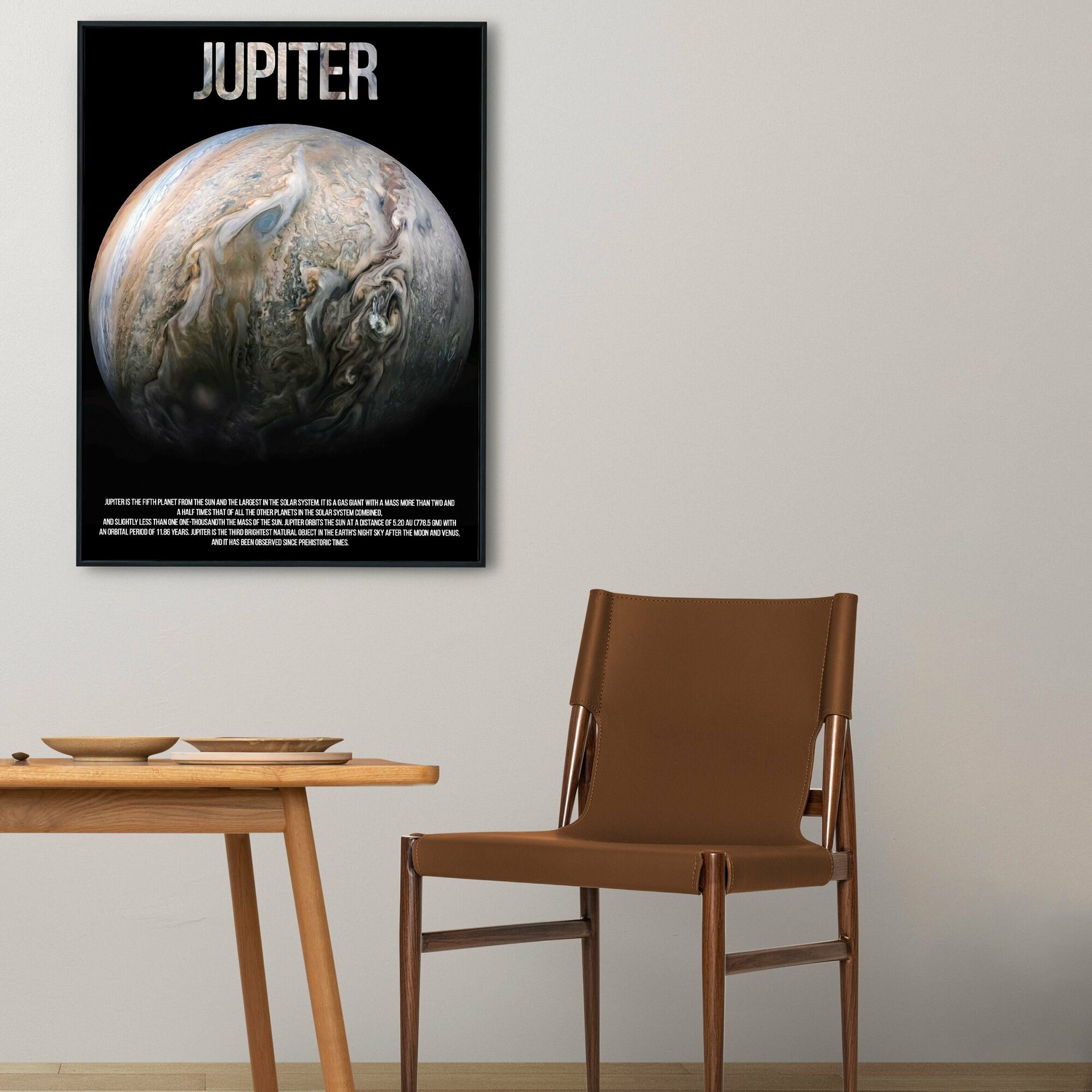 Постер космос, планета Юпитер 40x50