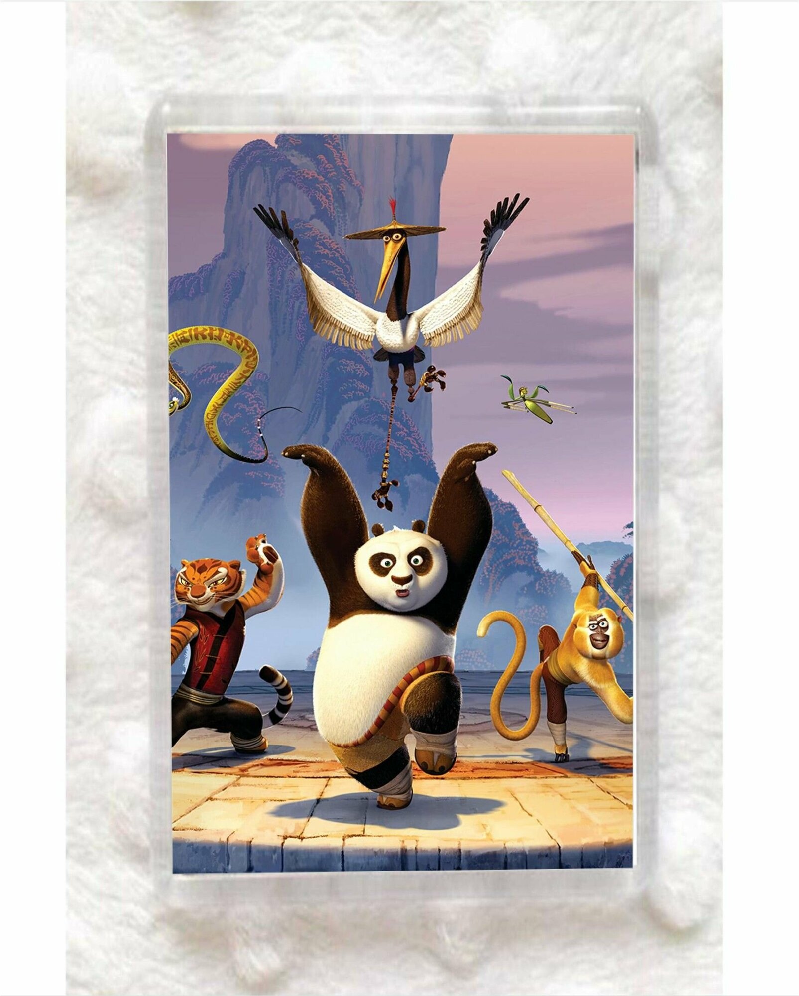 Магнит акриловый с принтом "Кунг-фу Панда"