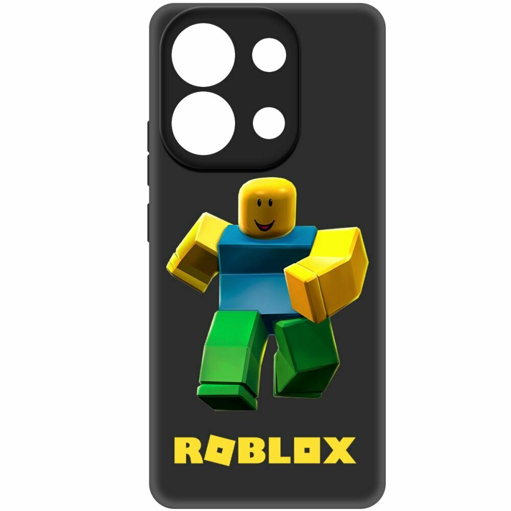 Чехол-накладка Krutoff Soft Case Roblox-Классический Нуб для Xiaomi Redmi Note 13 4G черный