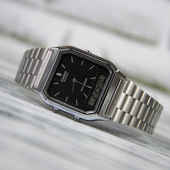 Наручные часы CASIO, черный/серебряный — фото 1