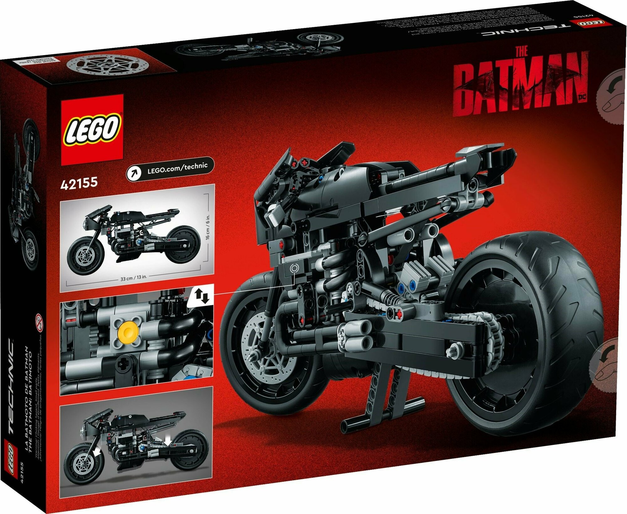 Конструктор LEGO Technic 42155 Бэтцикл — фото 1