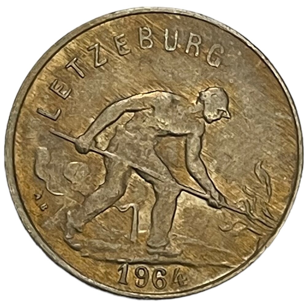 Люксембург 1 франк 1964 г.