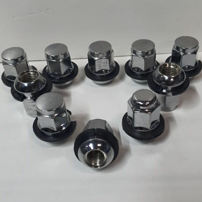 Гайка колёсная 12x1,5x35 HONDA, сфера, под 19 ключ, 10 штук