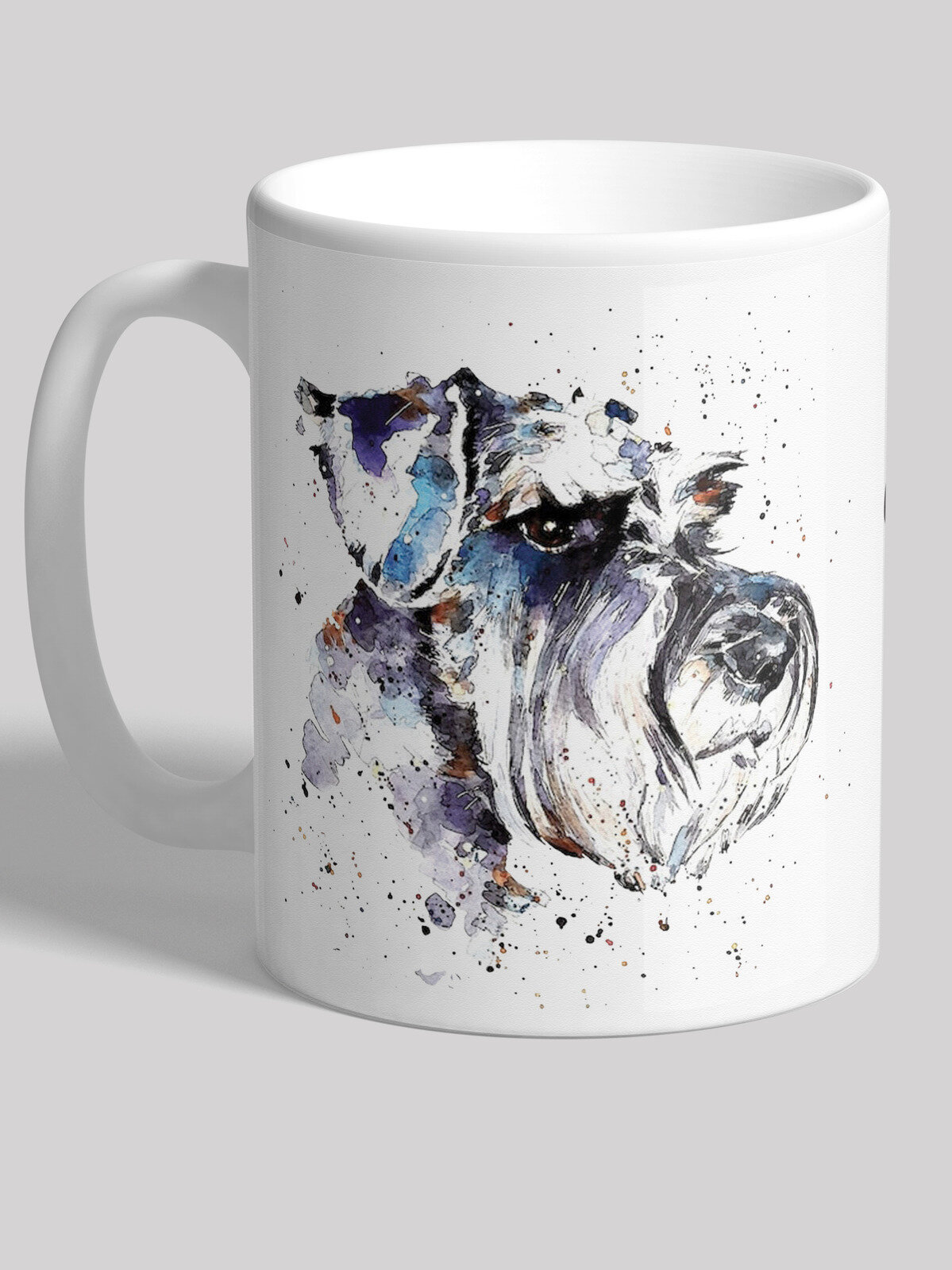 Кружка cooperative.moscow " Ризеншнауцер (смотрит в бок) " ( подарок с любовью, друг человека, кружка с собакой) 330 мл