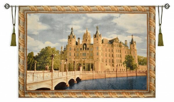 Панно гобеленовое на стену "Шверинский замок", 130х188 см / Гобелен