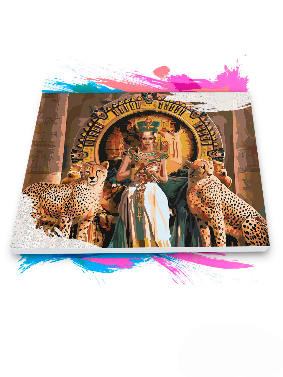 Картина по номерам на холсте Царица Египта, 50 х 70 см