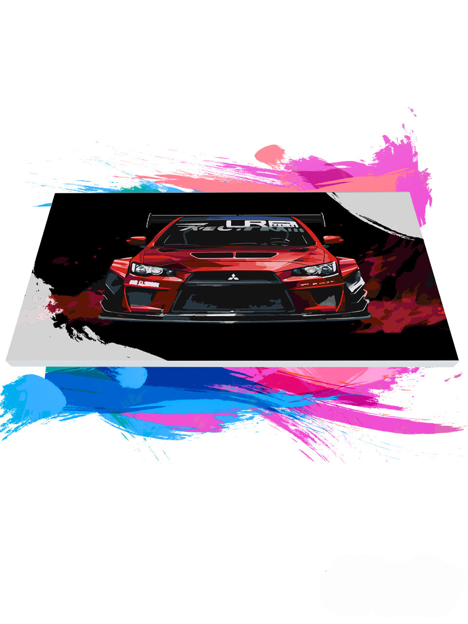 Картина по номерам на холсте Mitsubishi EVO X Art, 70 х 80 см