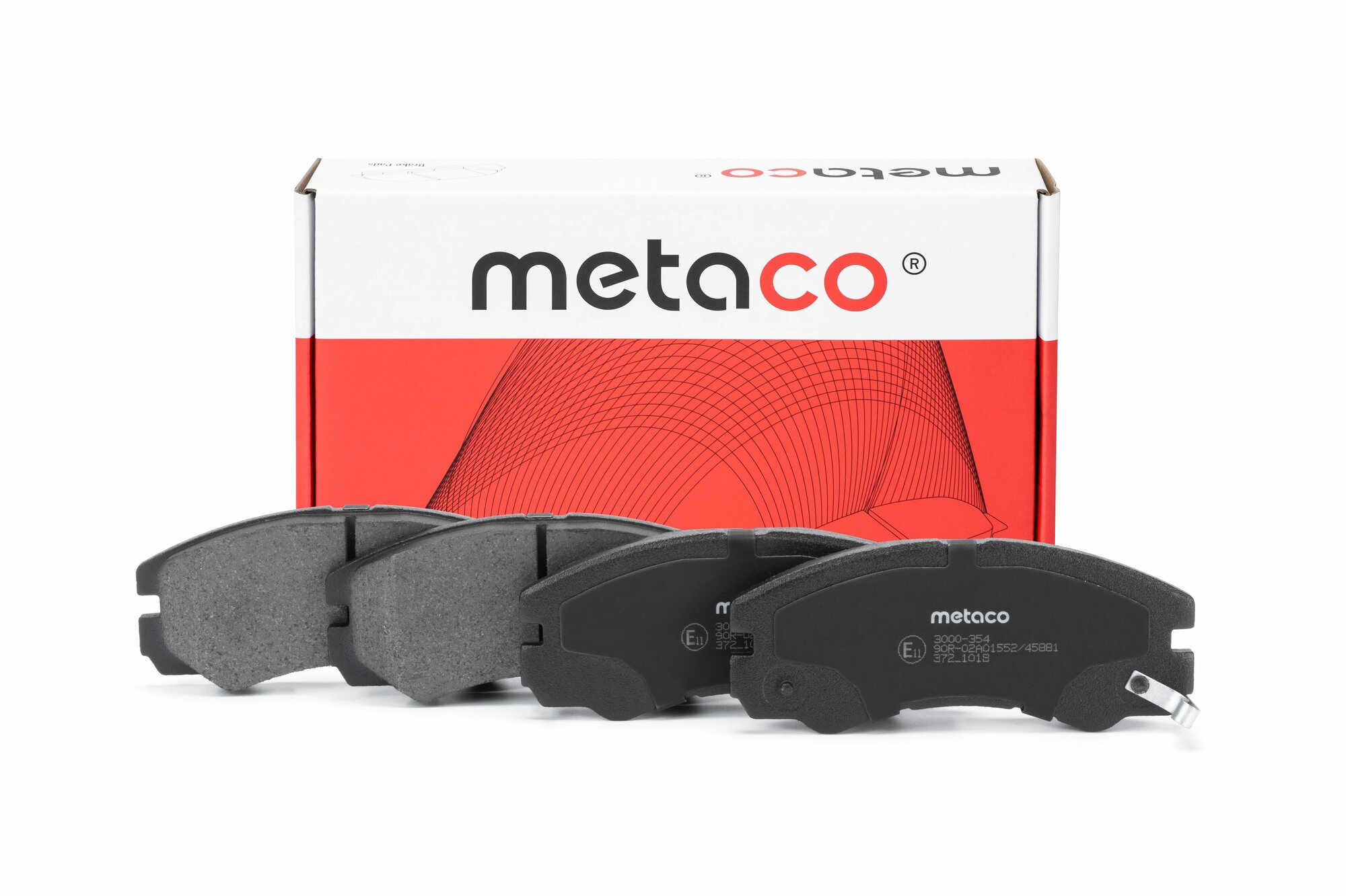 Колодки тормозные передние к-кт METACO арт. 3000-354