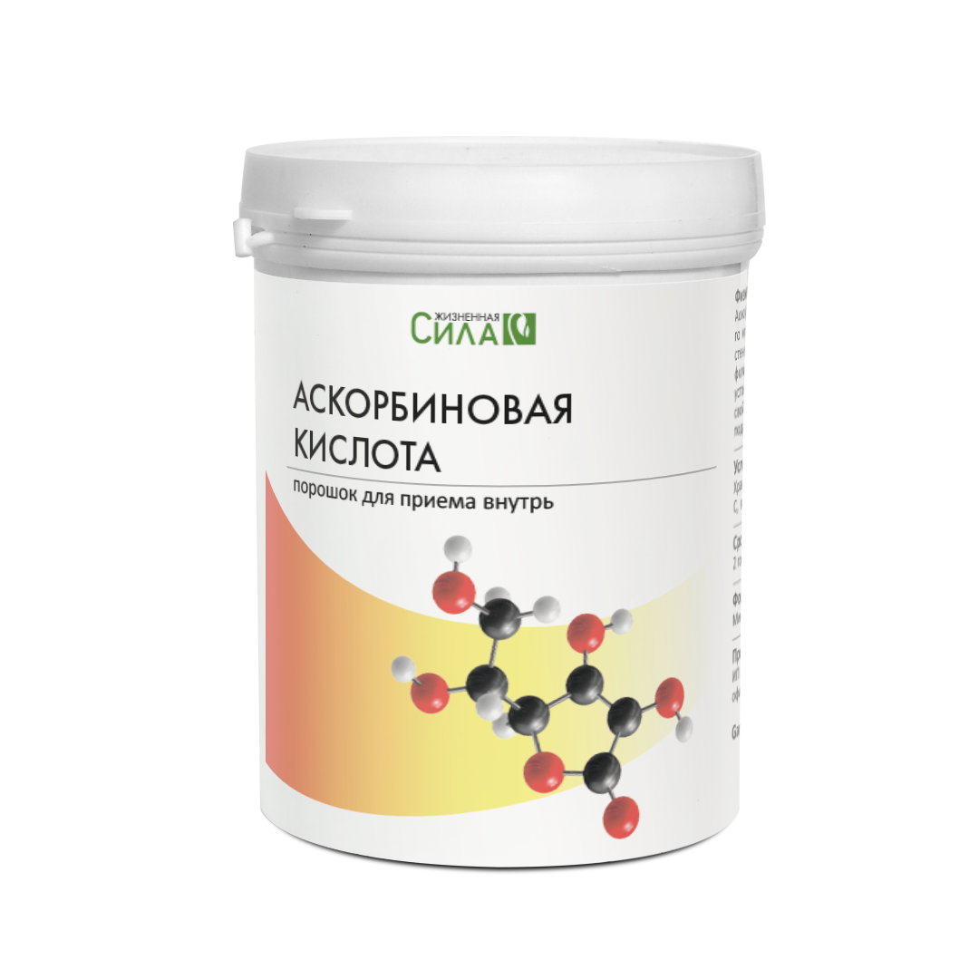 Аскорбиновая кислота НТК Жизненная Сила 300 г порошок, Антиоксидантная защита