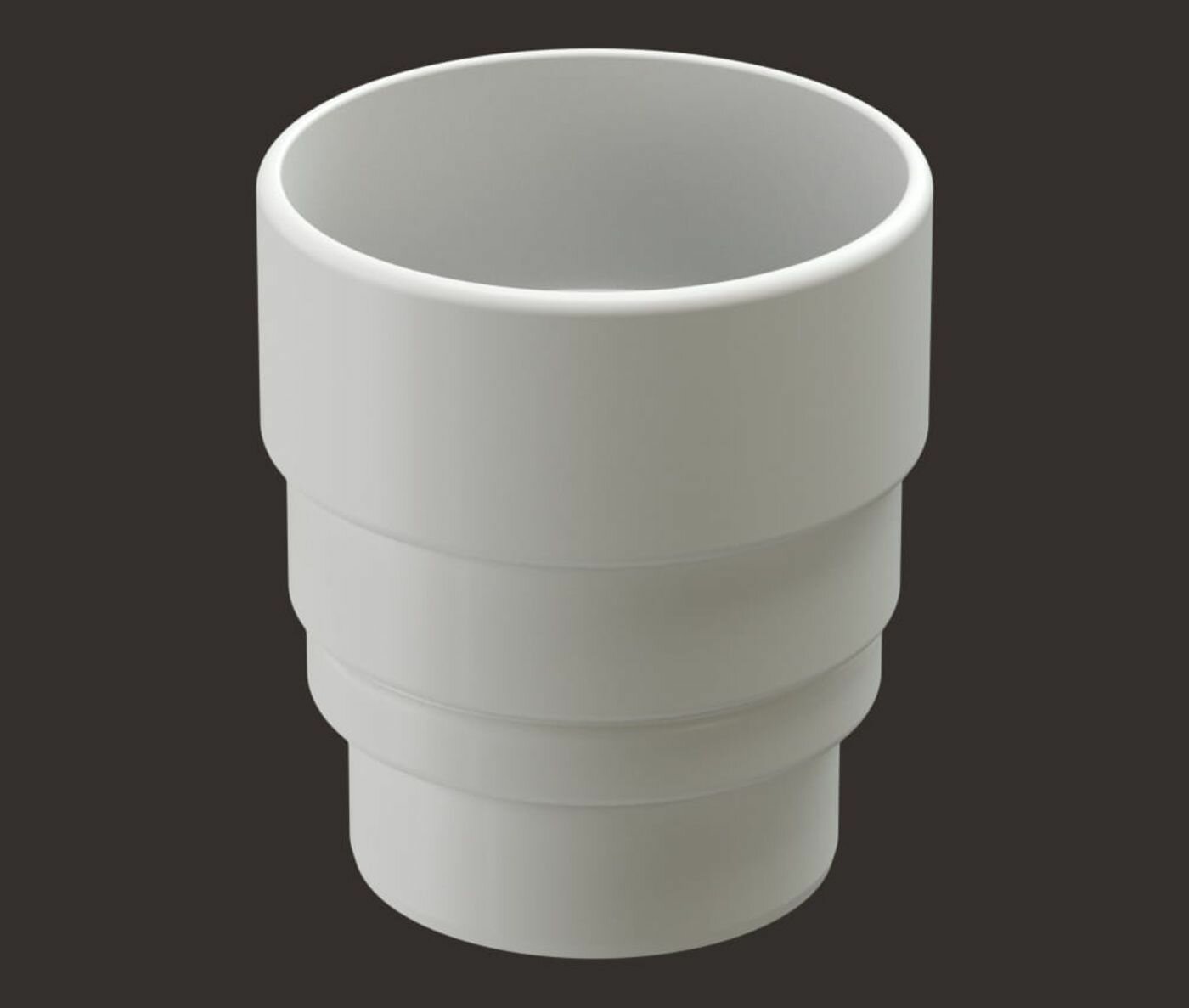 Переходник для водостока Docke LUX/PREMIUM, пломбир - 1шт.