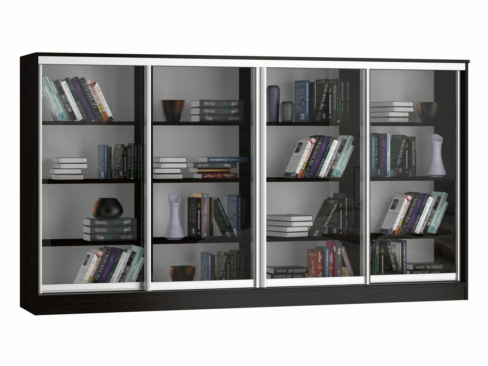 Книжный шкаф "Дижон 3М" 220х120х40, венге цаво
