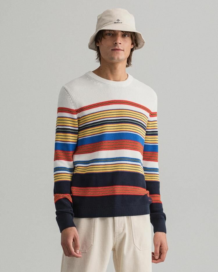 Джемпер MULTI COLORED STRIPED C-NECK