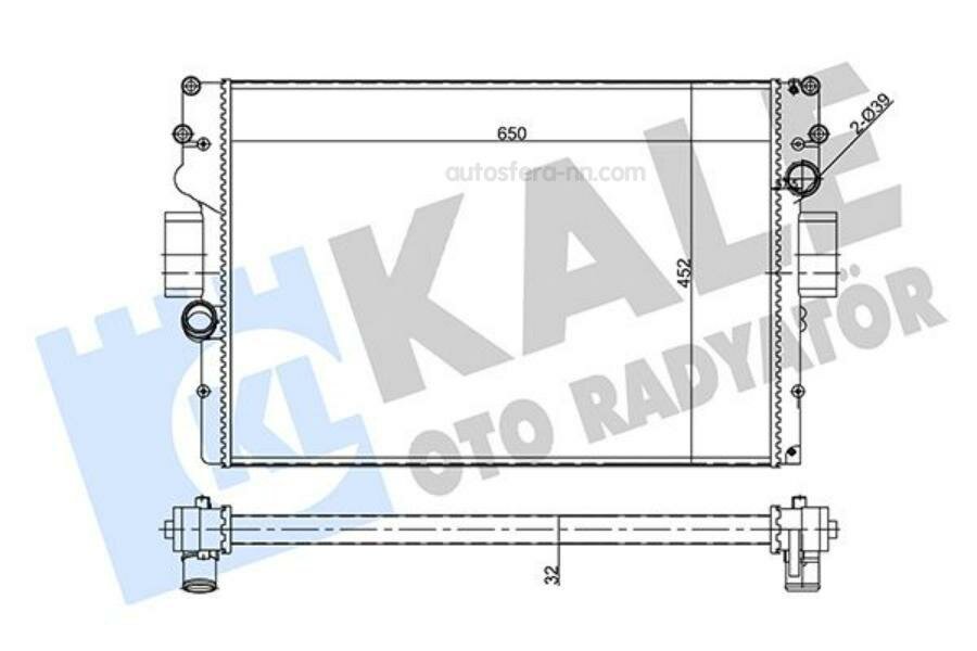 KALE 356410 Радиатор охлаждения для а/м Iveco Daily (99-)