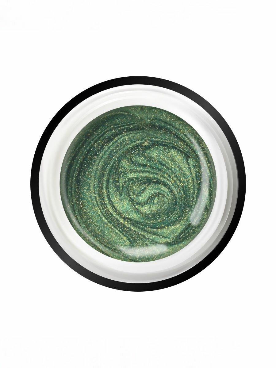 Nail Club Гель-краска с шиммером и с липким слоем GO-68 Emerald