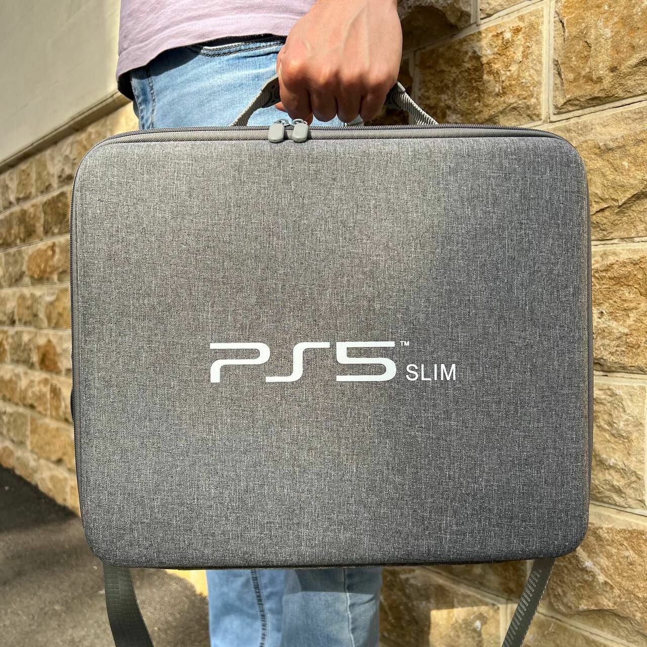 Cумка для пс5 слим / жесткий кейс для переноски и хранения Sony PlayStation5 Slim / сони плейстейшн 5 слим