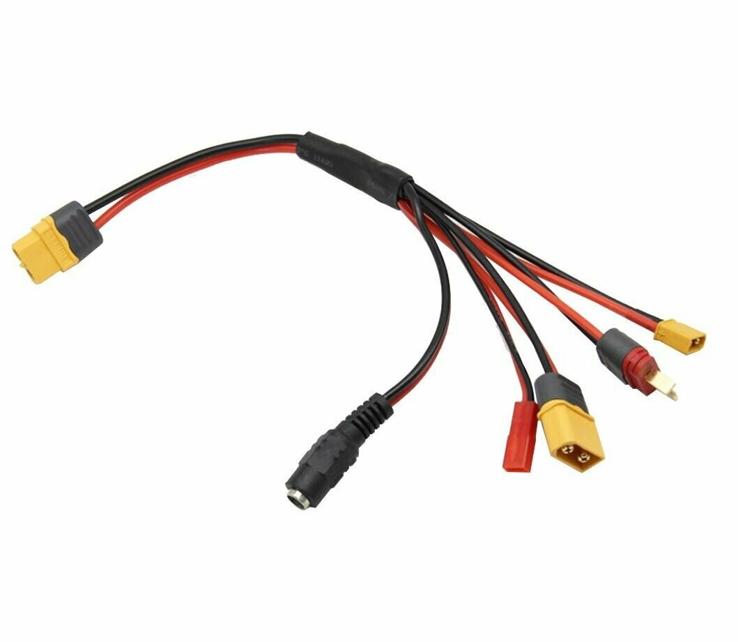 Разветвитель зарядки Diversity AIII-C-174 XT60 на XT60, XT30, DC5.5, T-Plug, JST