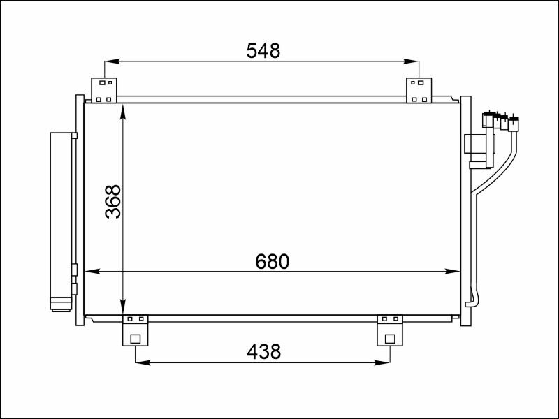 Радиатор кондиционера Mazda 3 13-19 / 6 12- Sat арт. ST-47-0019