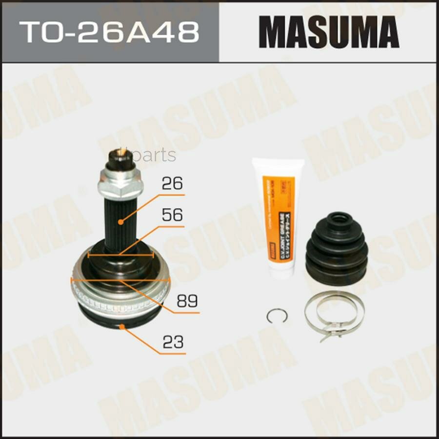 MASUMA TO-26A48 ШРУС наружный к-кт!\ Toyota Carina/Corolla 1.2/1.3D 92-97