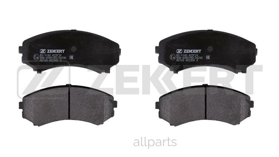 ZEKKERT BS-1140 Колодки торм. диск. передн. Mazda MPV88- E2000 E2200 III 99- Mitsubishi Grandis 03- Montero II 00