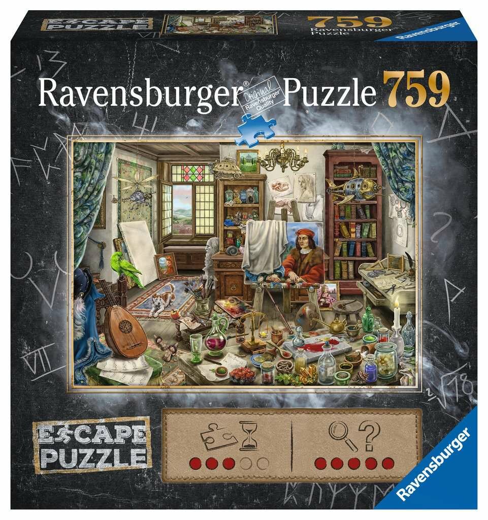 Ravensburger. Пазл-квест 759 "Художественная студия" арт.16843