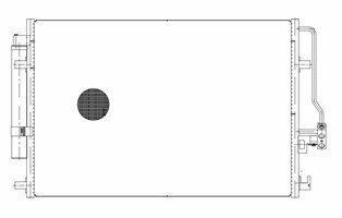 Конденсер MB Sprinter 06-/VW Crafter M/T 06- для систем кондиционирования и охлаждения двигателя