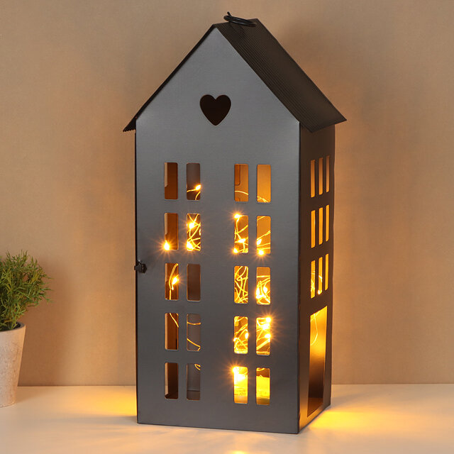 Подсвечник - домик Кэмпбелл 35 см, Boltze, 9829226/2003007