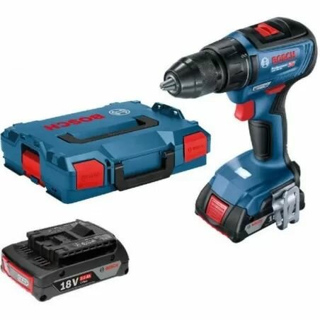 Дрель-шуруповерт Bosch GSR 18V-55 , 2 x 2Ah + L-Boxx (06019H5201)
