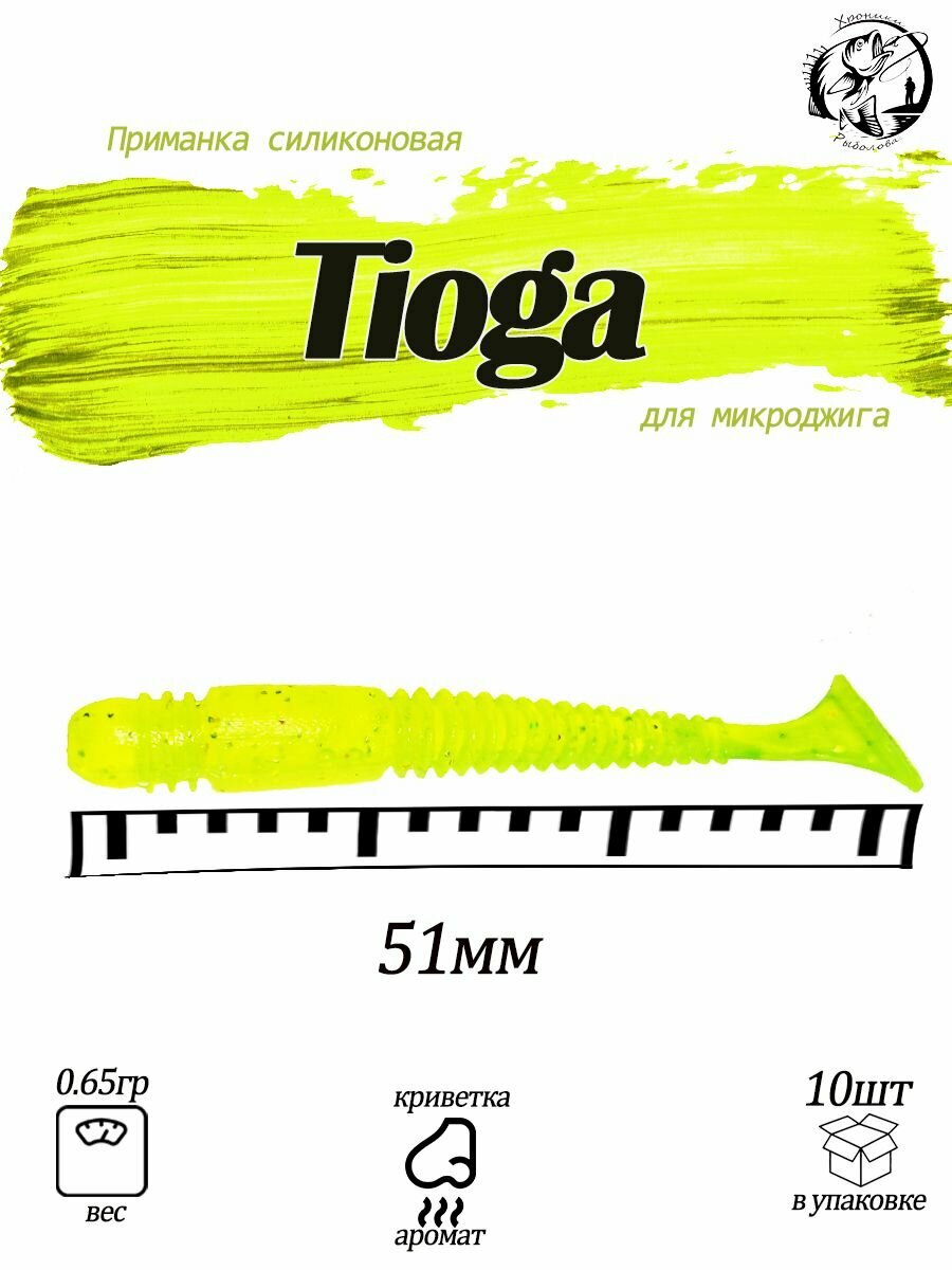 Tioga 2 Силиконовая приманка Fishing Chron съедобная резина