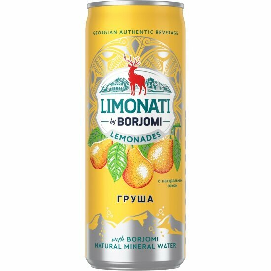 Лимонад Боржоми LIMONATI BY BORJOMI Груша 0,33 л