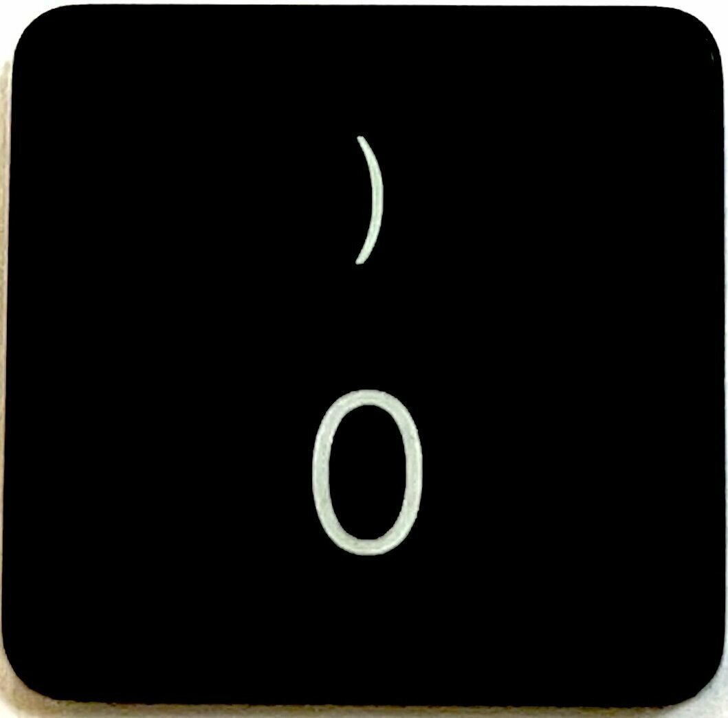 Кнопка US клавиша 0 Macbook AIR PRO 2018-2019